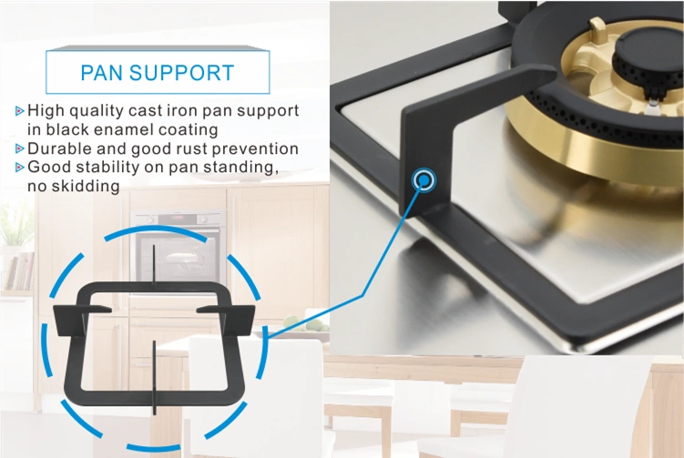 Suppliers for Gas Stove 3 Burners Stainless with panel