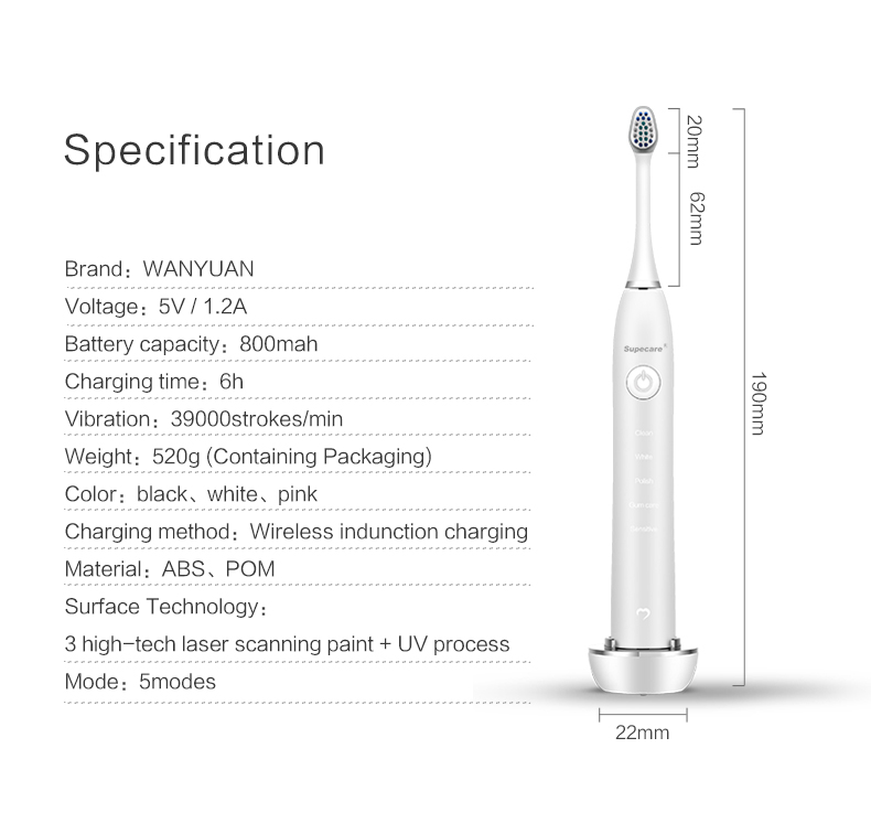360 U Electric Toothbrush Sonic Electric Toothbrush, High Quality 360 U ...