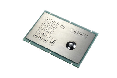Explosion Proof Atm Pin Pad With Trackball Metal Numeric Keypad For ...