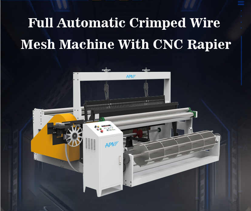 Automatic Crimped Wire Mesh Machine With Plc & Motor Control, High ...