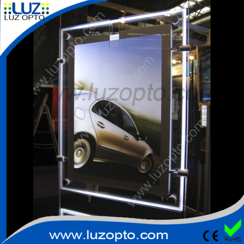 Led Frameless Display Light Box For Window, High Quality Led Frameless Display Light Box For ...