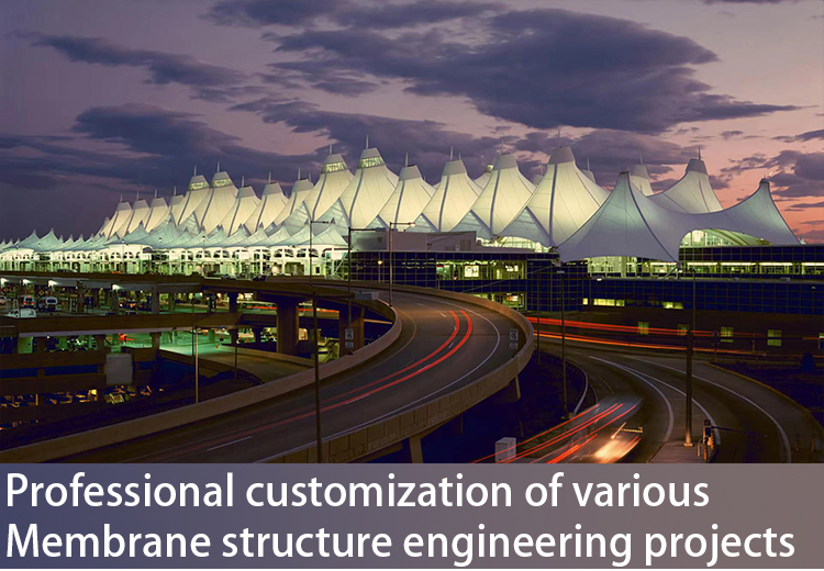 Ptfe Architectural Membrane Tension Shade Structures, High Quality Ptfe ...