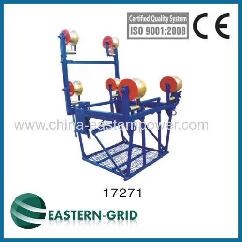 2/3/4 Bundle Conductors Overhead Power Line Aerial Spacer Trolley Cart ...