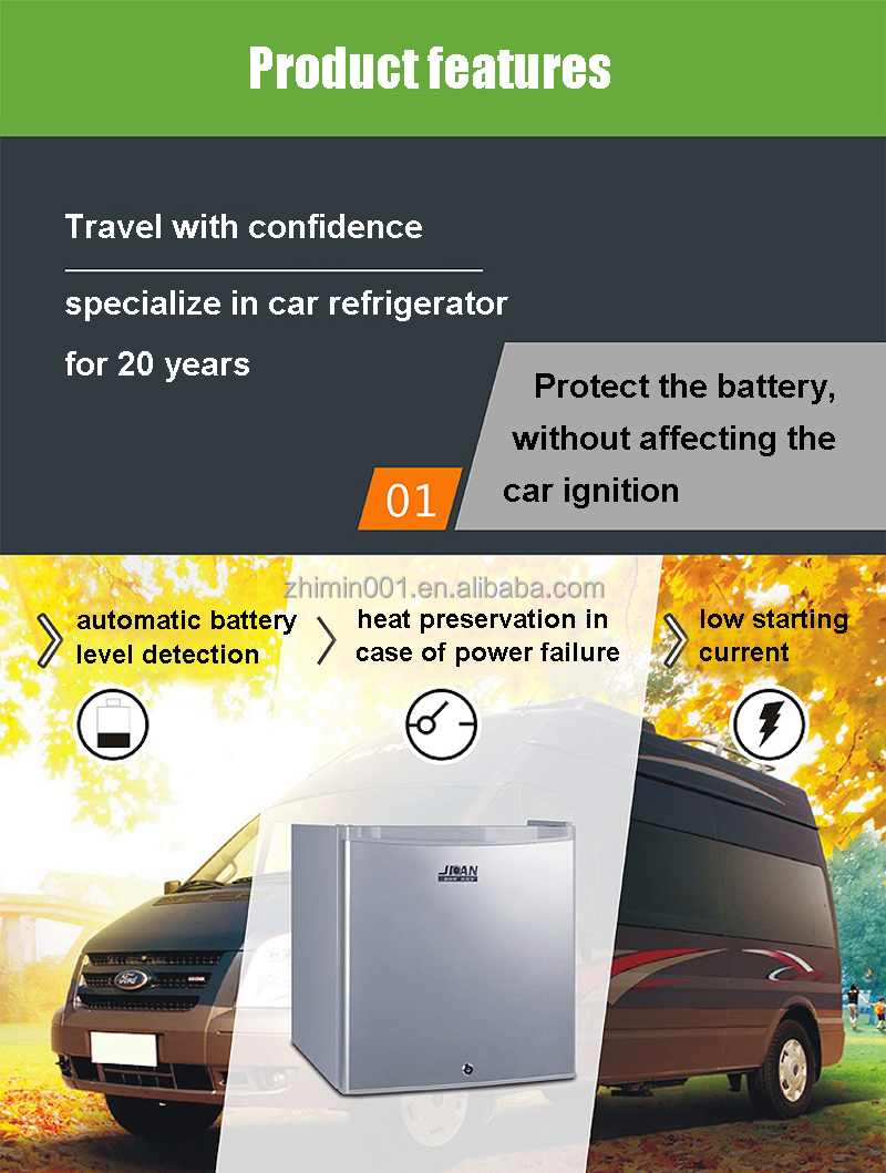 50l Compressor Mini Refrigerator: Dc 12v / 24v Car, Rv, And Portable ...