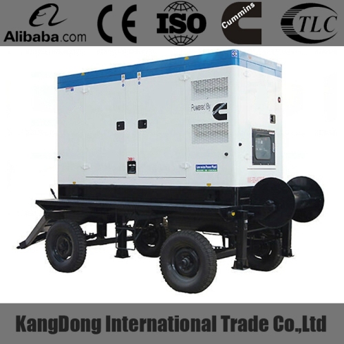 125kva Trailer Industrial Generator Sets, High Quality 125kva Trailer ...