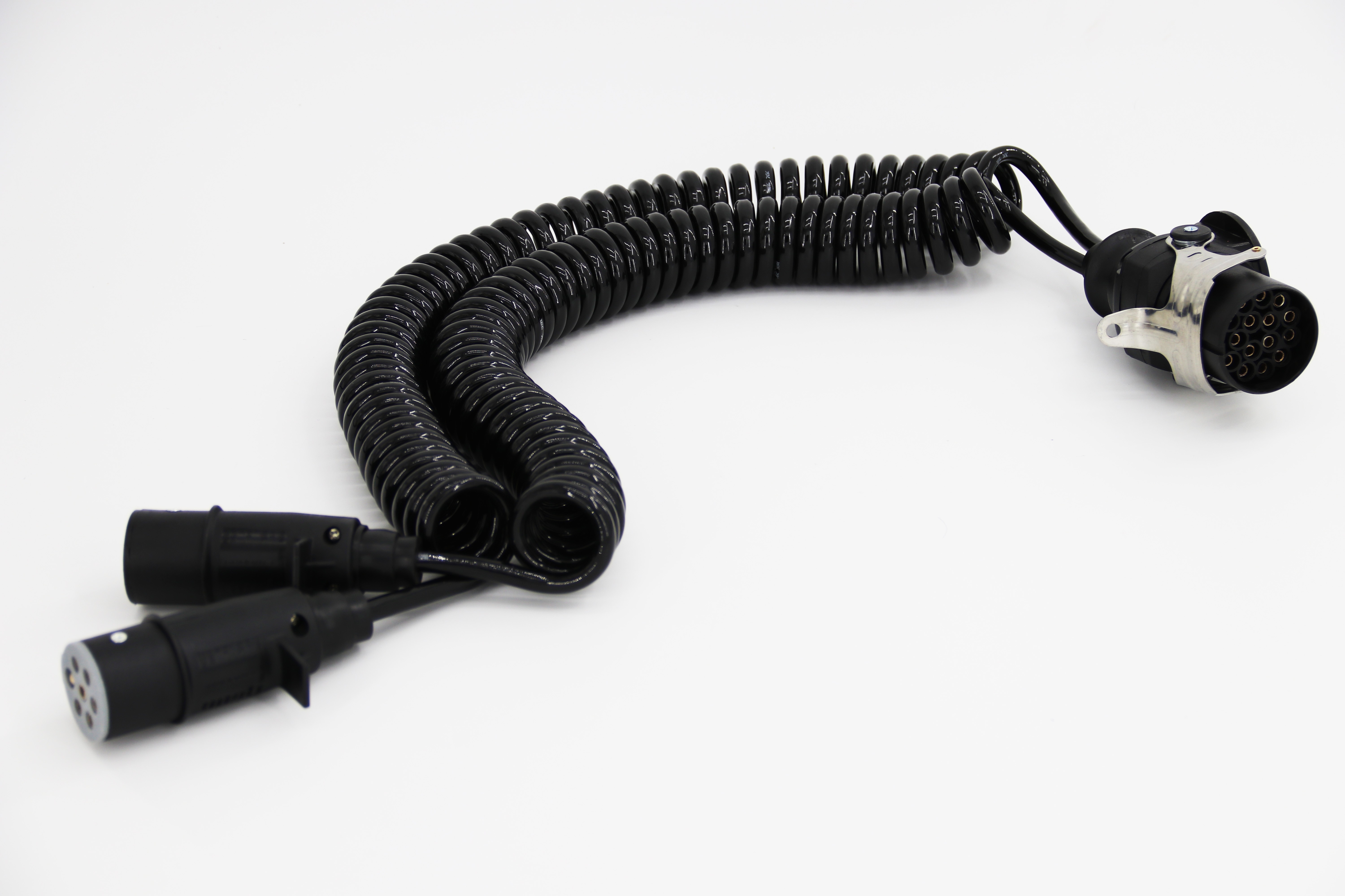 Truck Trailer Wire - 7 Core 7-pin Abs/ebs Coiled Cable With Spring ...