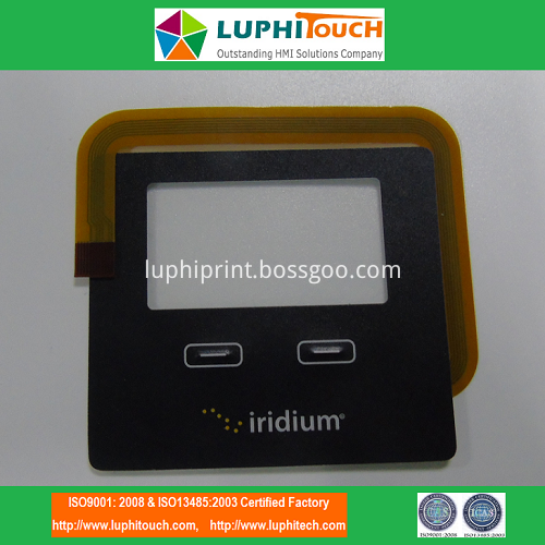 Iridium Go Embossed Buttons Fpc Circuit Membrane Switch, High Quality Iridium Go Embossed ...