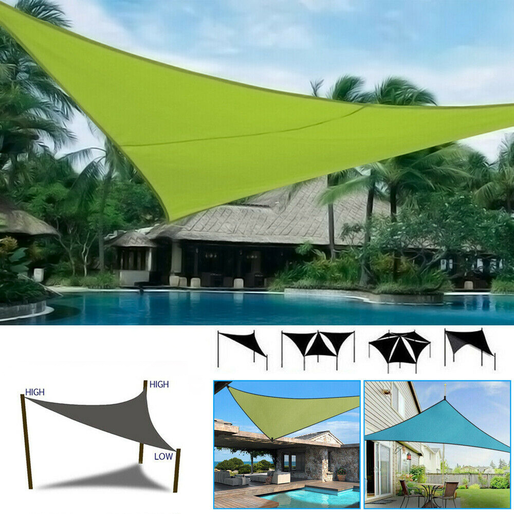 Triangle Sun Shelter Awning Canopy Shelters Anti-uv Sun Shade Sail ...