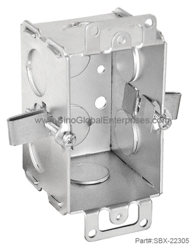 2-3/4" Deep, Switch Box With Old-work Clips And (6) 1/2" Side Knockouts ...