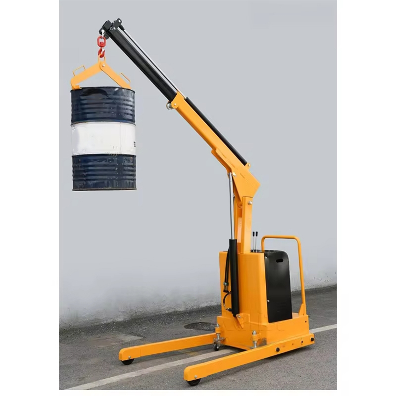 Electric Hydraulic Portable Crane With Cantilever Rotation For Small ...