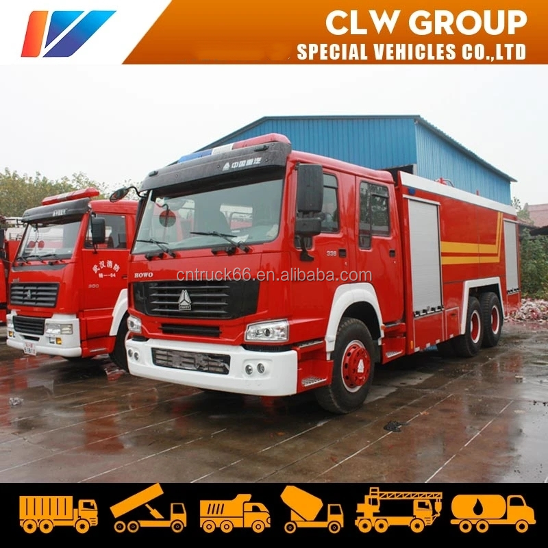Howo 10 Wheels 8000 Liters Fire Rescue Water And Foam Tank Rc Fire ...