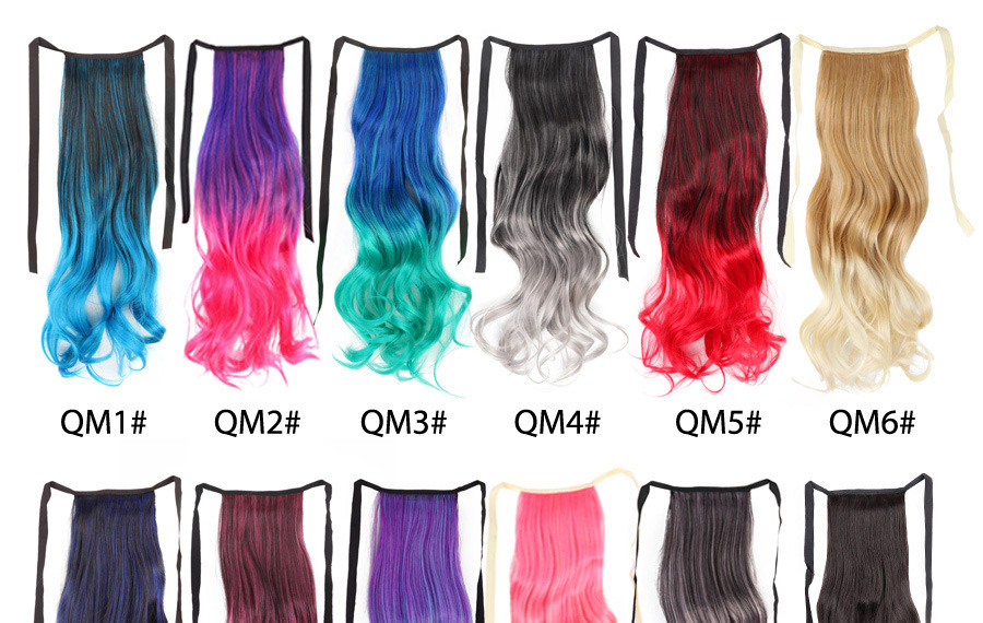 Alilaader 20 Inches 21 Colors Body Wave Ponytail Synthetic Hair ...