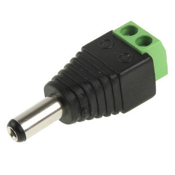 5.5 X 2.1mm Dc Power Male Jack To 2 Conductor Screw Down Connector For ...