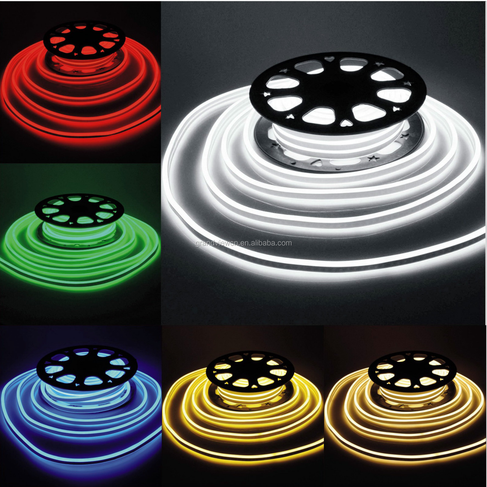 220v/110v 24v Flex 5m Double Side Emitting Led Neon Lights, High ...