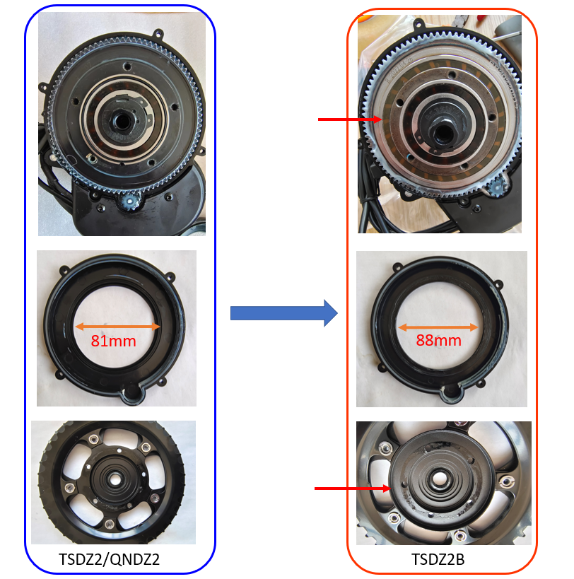 Tongsheng Tsdz2 Ebike Motor 48v 500w With Battery, High Quality ...