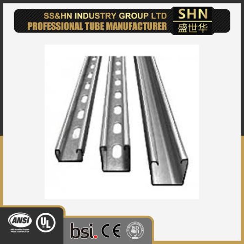 Galvanized Steel Slotted Of Unistrut Electrical C Channels, High ...