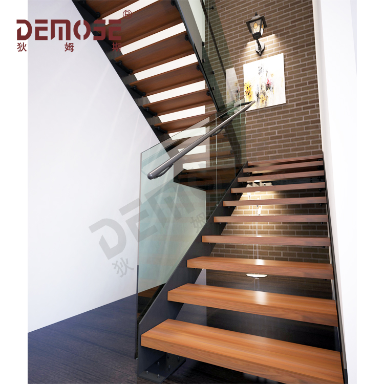 U Shape And L Shape Staircases With Double Stringers And Glass/railings ...