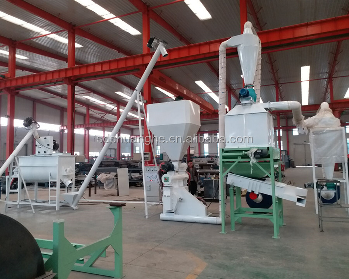 1 Ton Per Hour Mini Feed Mill Plant - Whole Feed Production Line ...