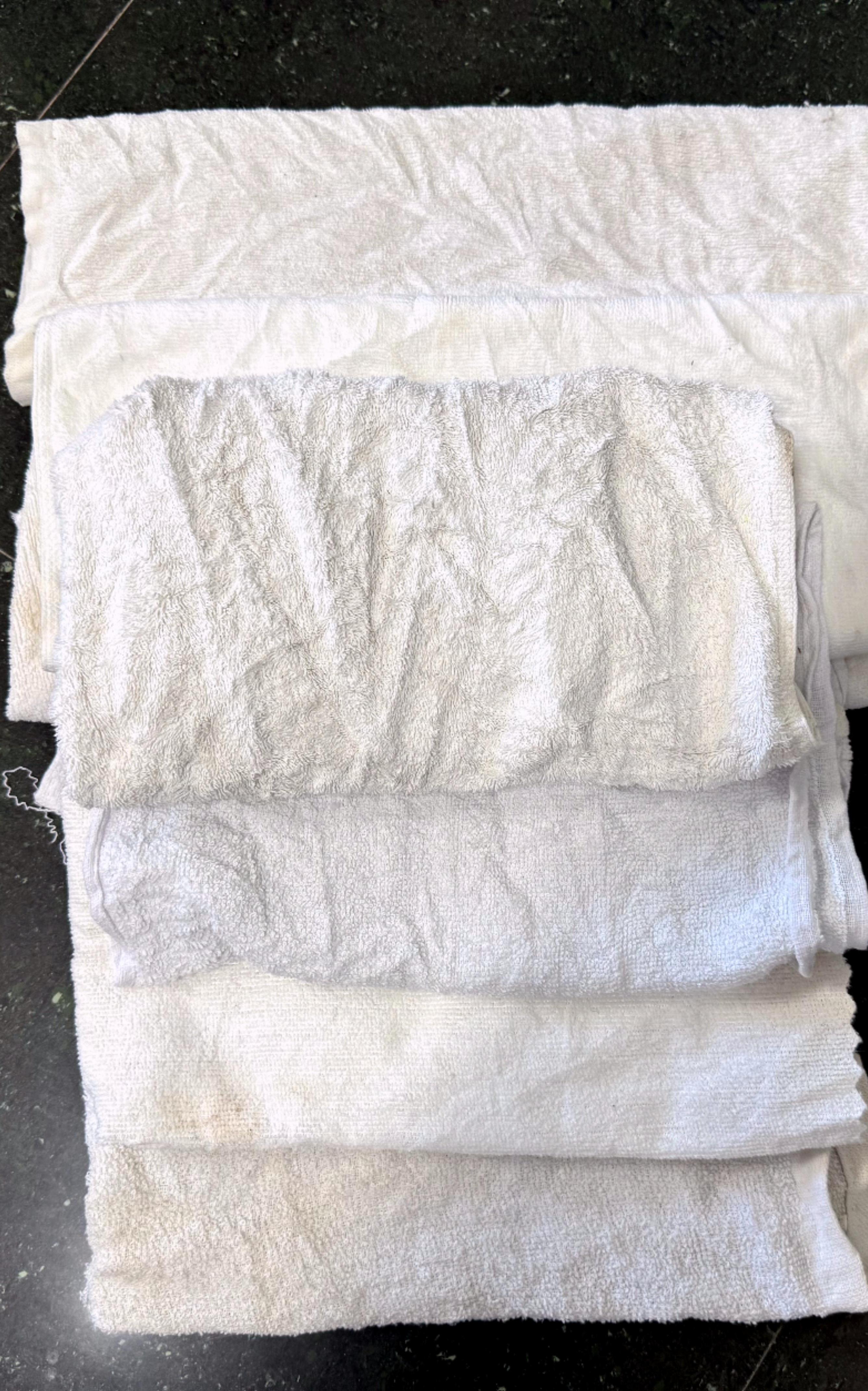 10kg White Cotton Wiping Rags Industrial T-shirt Cleaning Rags 100% ...