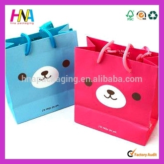 Cute Teddy Bear Designed Paper Bags, High Quality Cute Teddy Bear ...