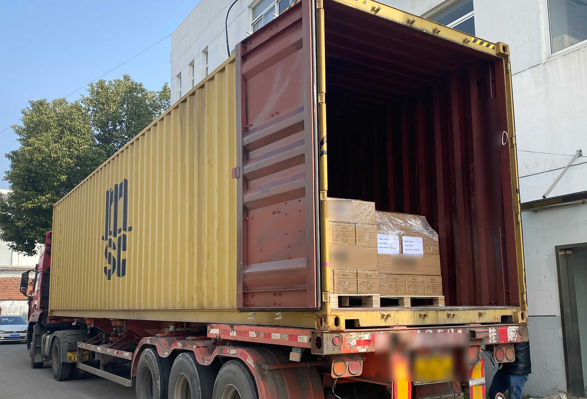 Our Electric Height-Adjustable Desks Set Sail to Norway: Full 40HQ ...