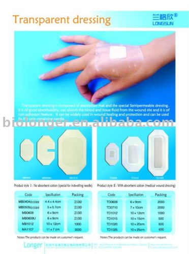 Medical Transparent Dressing/wound Dressing, High Quality Medical ...