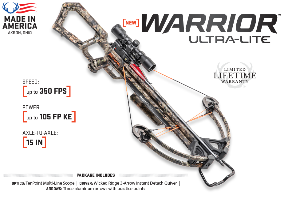 Tenpoint - Warrior Ultra-lite Crossbow คุณภาพสูง Tenpoint - Warrior ...