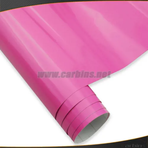 Rose Red Glossy Car Full Body Color Change Vinyl Adhesive Sticker With ...