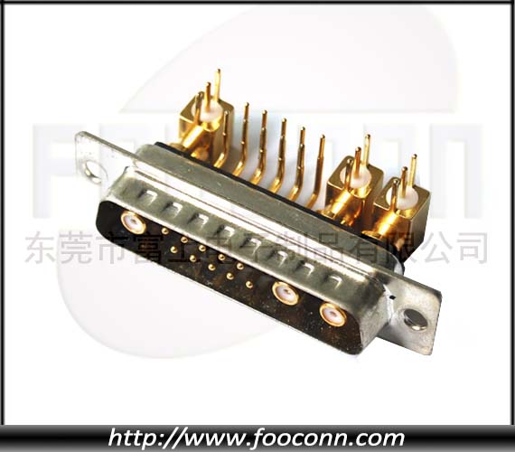High Current D-sub Connector Male 13w3, High Quality High Current D-sub ...