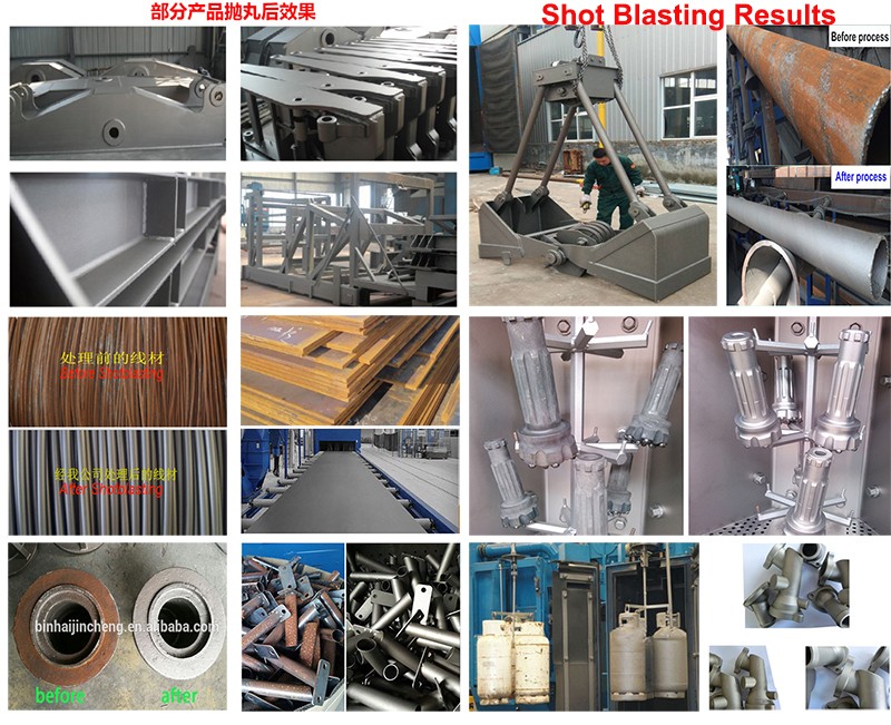 Q69 Automatic Steel Sheet Metal Shotblast/sandblast Cleaning Machine ...
