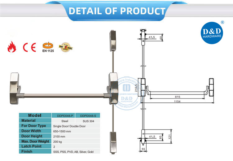 Panic Bars For Exit Doors, High Quality Panic Bars For Exit Doors on ...