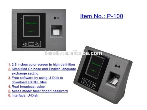 Biometric Face Fingerprint Time Attendance Management System, High ...