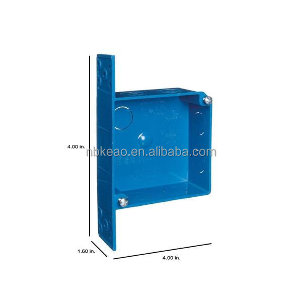 A521de 4" Square Switch/outlet Box With Bracket Drywall Electrical Box ...