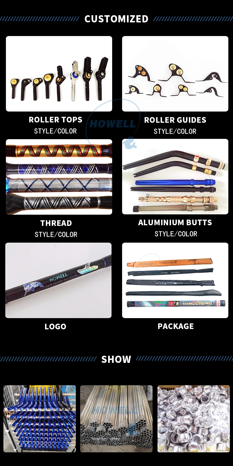 Alps Aluminum Boat Rod: Adjustable Curved Fishing Trolling Rod Butt ...