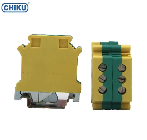 Din Rail Ground Screw Terminal Block, High Quality Din Rail Ground ...