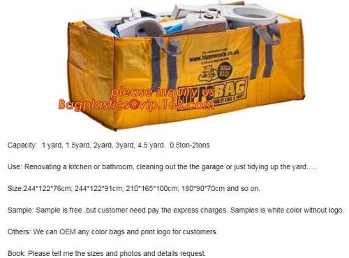 Garbage Dumpster Bags, Construction Waste Skip Bag, Dumpster Skip Bag ...