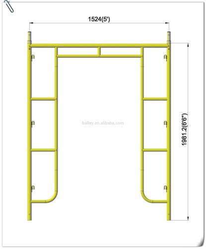 Standard Scaffolding Frame/frame Type Scaffolding, High Quality ...
