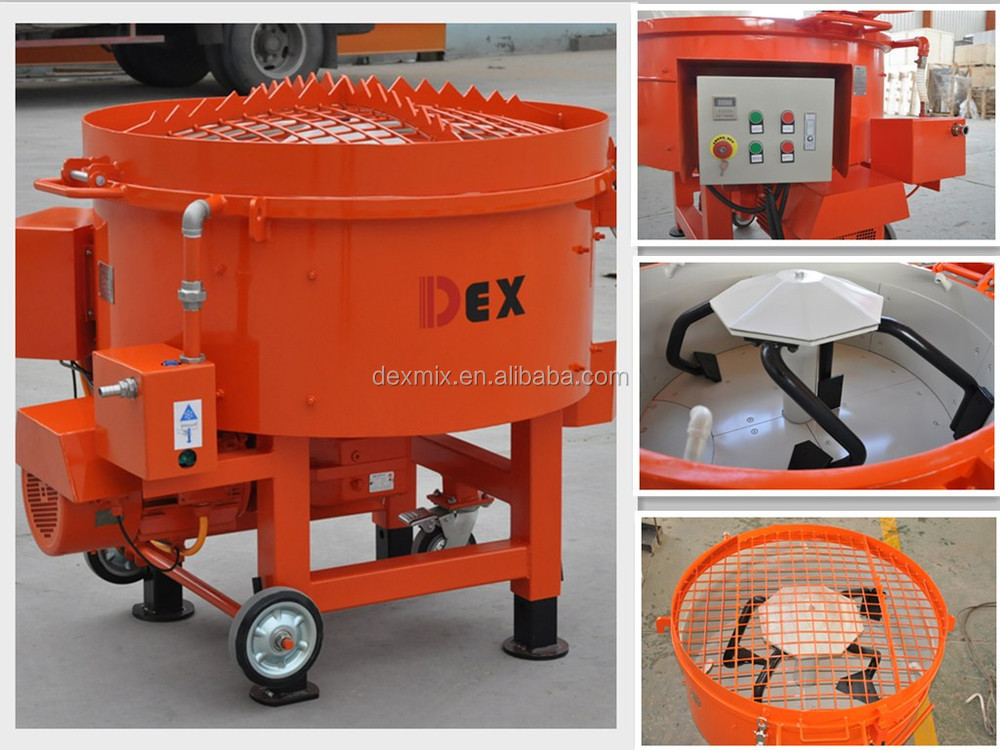 Dex 500kg Mt500 Cement Mortar Refractory Pan Mixer, High Quality Dex ...