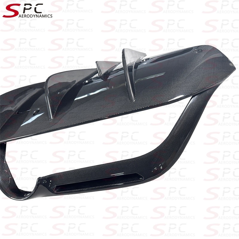 Spc Dry Carbon Fiber Rear Chin/lip For Ferrari F8/f8 Spider, High ...