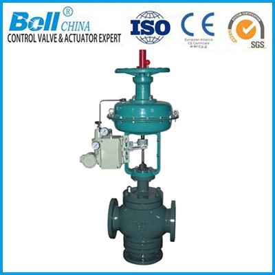 Pneumatic Stainless Three Way Valve With Handwheel, High Quality ...