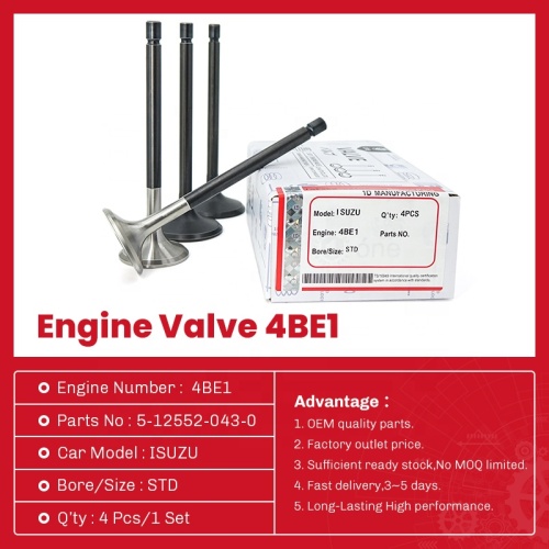 Isuzu 4be1 용 자동 부품 흡입 배기 밸브, Bossgoo.com의 고품질 Isuzu 4be1 용 자동 부품 흡입 배기 밸브