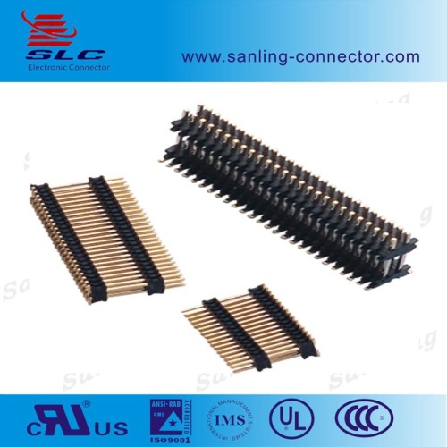 0.8mm Pitch Pin Header 2*6 Pin Header Right Angle/smt Single Pin Header Connector For Pcb Board ...