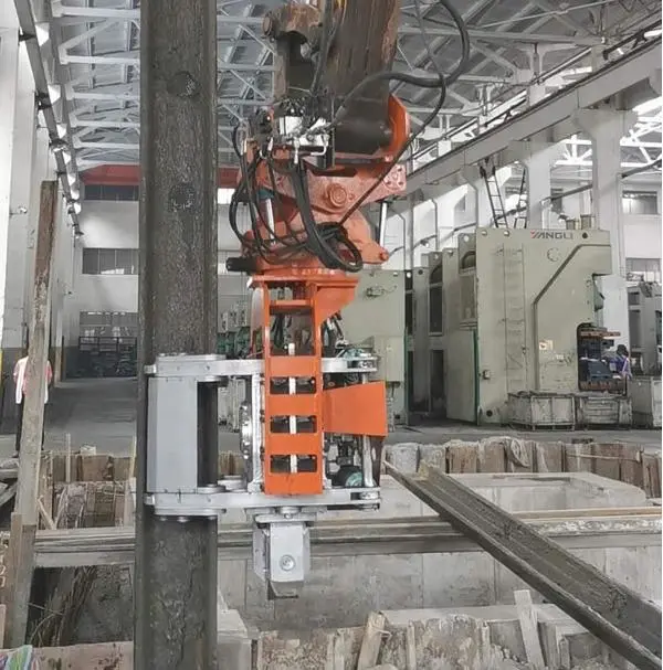 Excavator Side Grip Sheet Timber Pile Driver Hammer For 20-50t, High ...