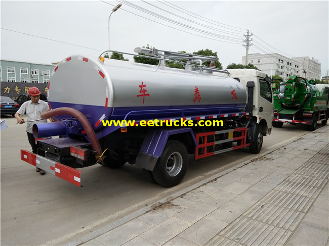 6 Ton 7200l Septic Tanker Trucks, High Quality 6 Ton 7200l Septic ...