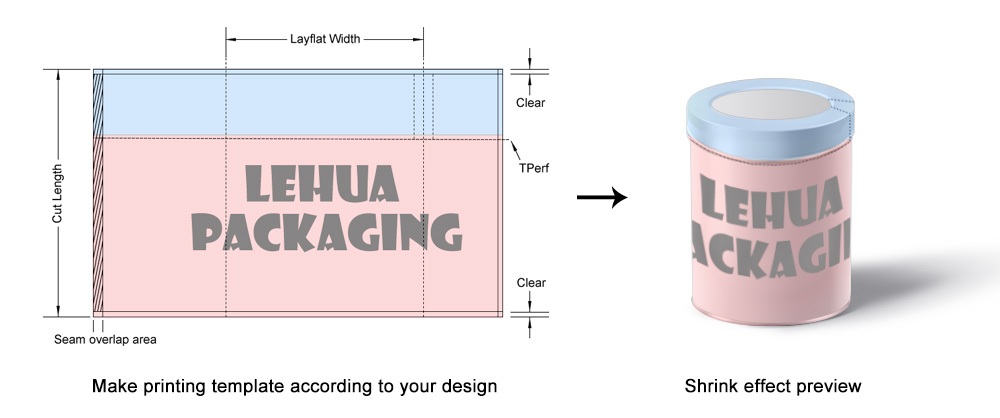 China Custom Shrink Wrap Bands, Perforated Shrink Bands, Black Heat ...