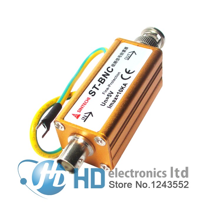 Bnc Coax Coaxial Cable Cctv Monitoring Security Camera Monitor Surge ...