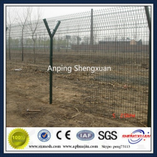 Perimeter Wire Mesh Fence / Security Welded Wire Mesh Fence, High ...