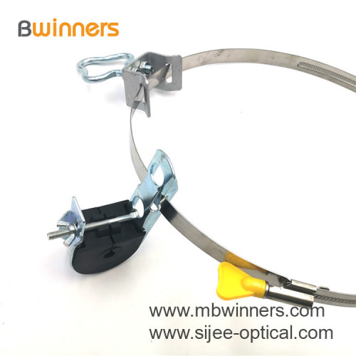 Galvanized Steel Pole Clamp For Ftth Fittings, High Quality Galvanized ...