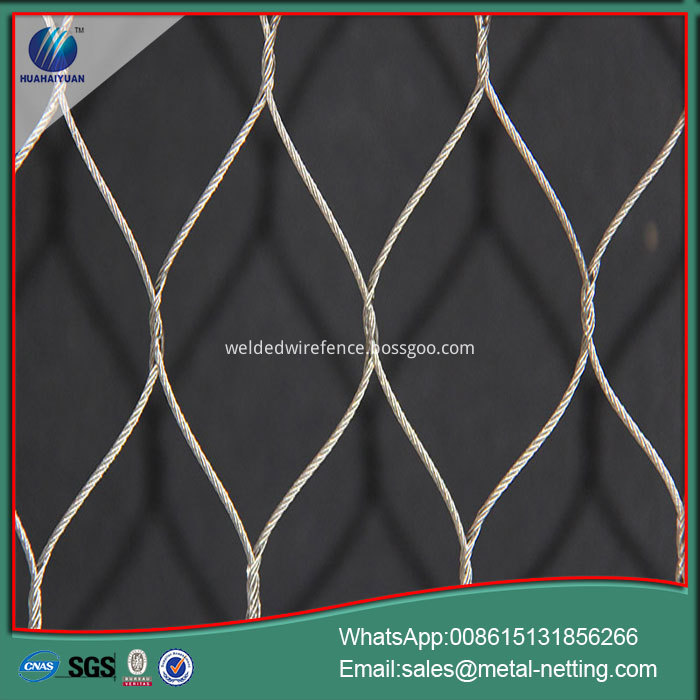 Animal Mesh Netting Sus304 Wire Rope Net, High Quality Animal Mesh ...