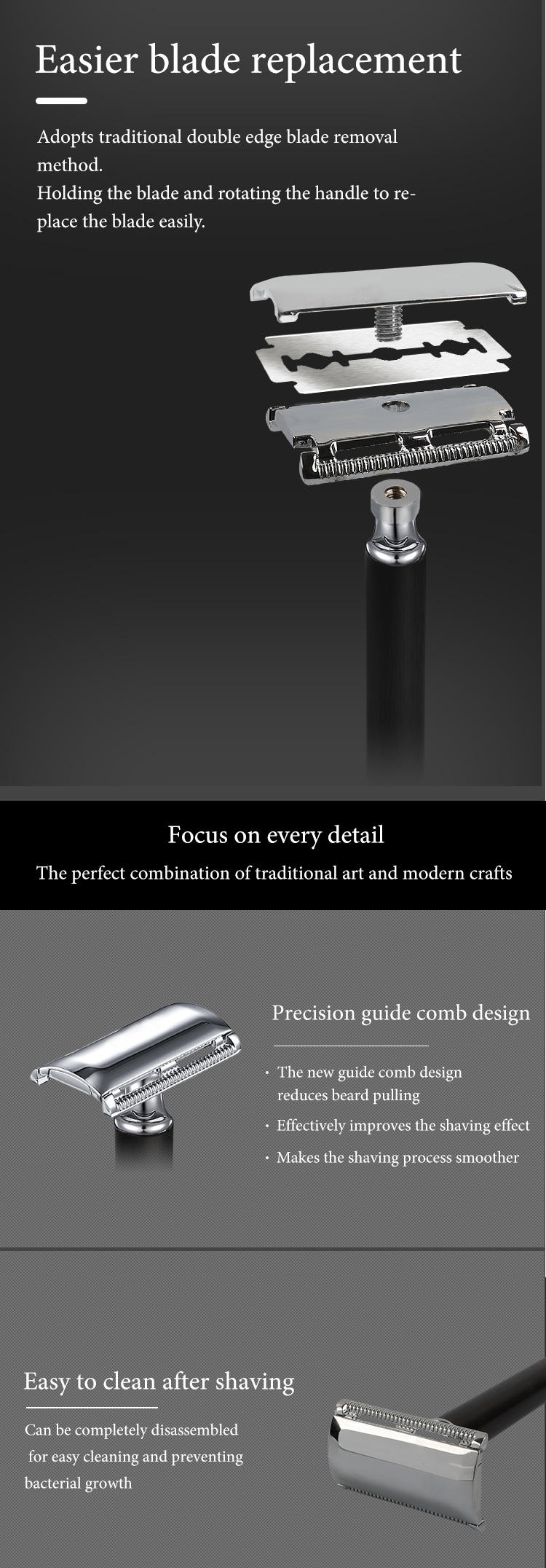 Double Edge Safety Razors Twin Blade Safety Razor, High Quality Double ...